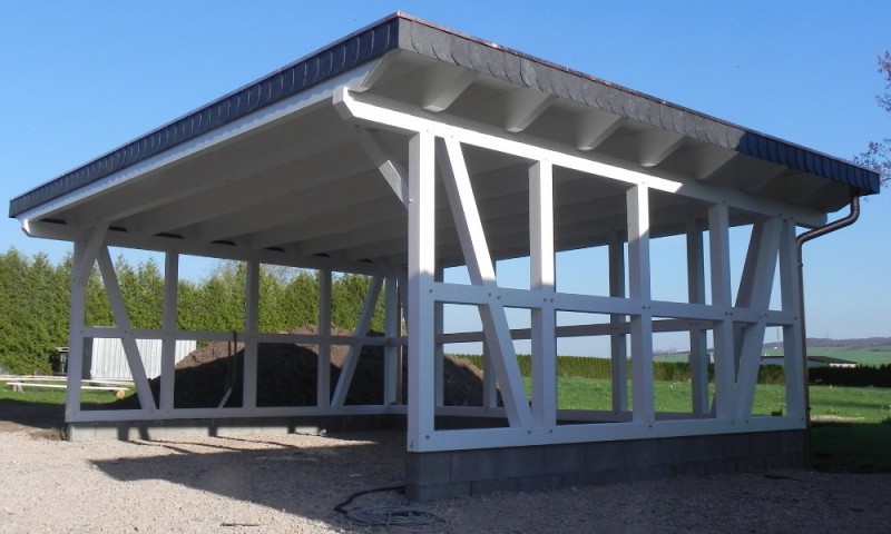 Fachwerk Carports & Holzgaragen als individueller Bausatz